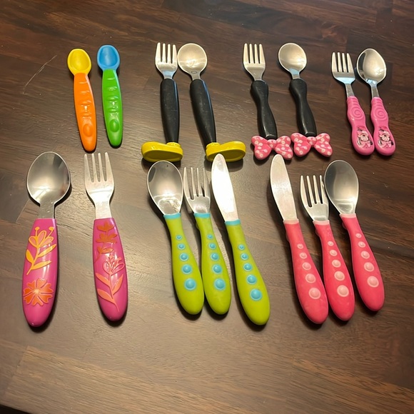 Disney | Other | Babytoddler Silverware Sets Minnie Mouse And Mickey ...